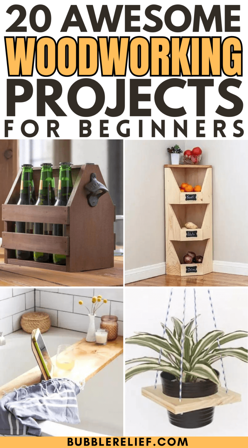 20 Simple Woodworking Projects for Beginners to Try