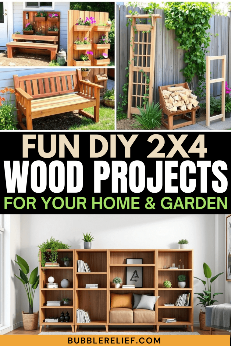 Fun DIY 2x4 Wood Projects for Your Home and Garden - Bubblerelief ...