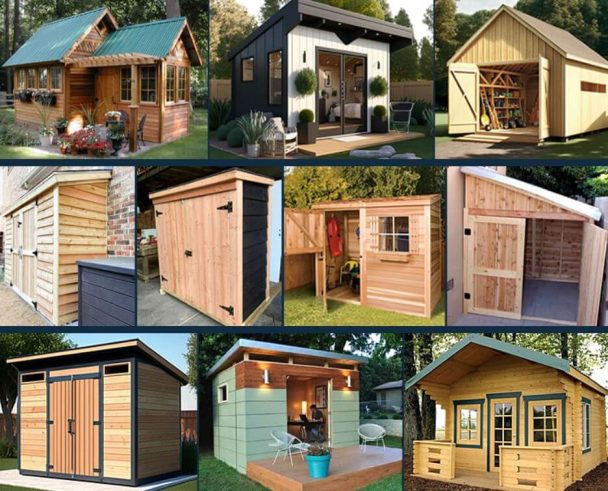 15 Free DIY Shed Plans with Material Lists - Bubblerelief | Woodworking ...
