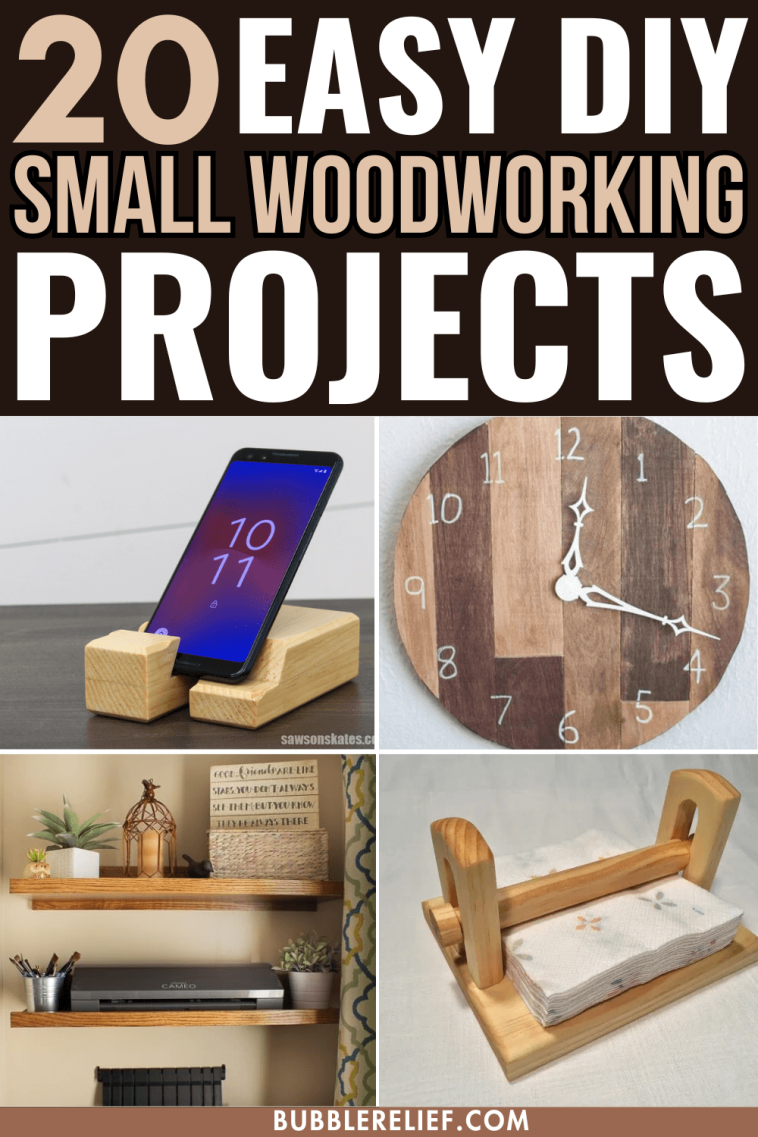 20 Best Small Wood Projects for Beginners or Experts - Bubblerelief ...