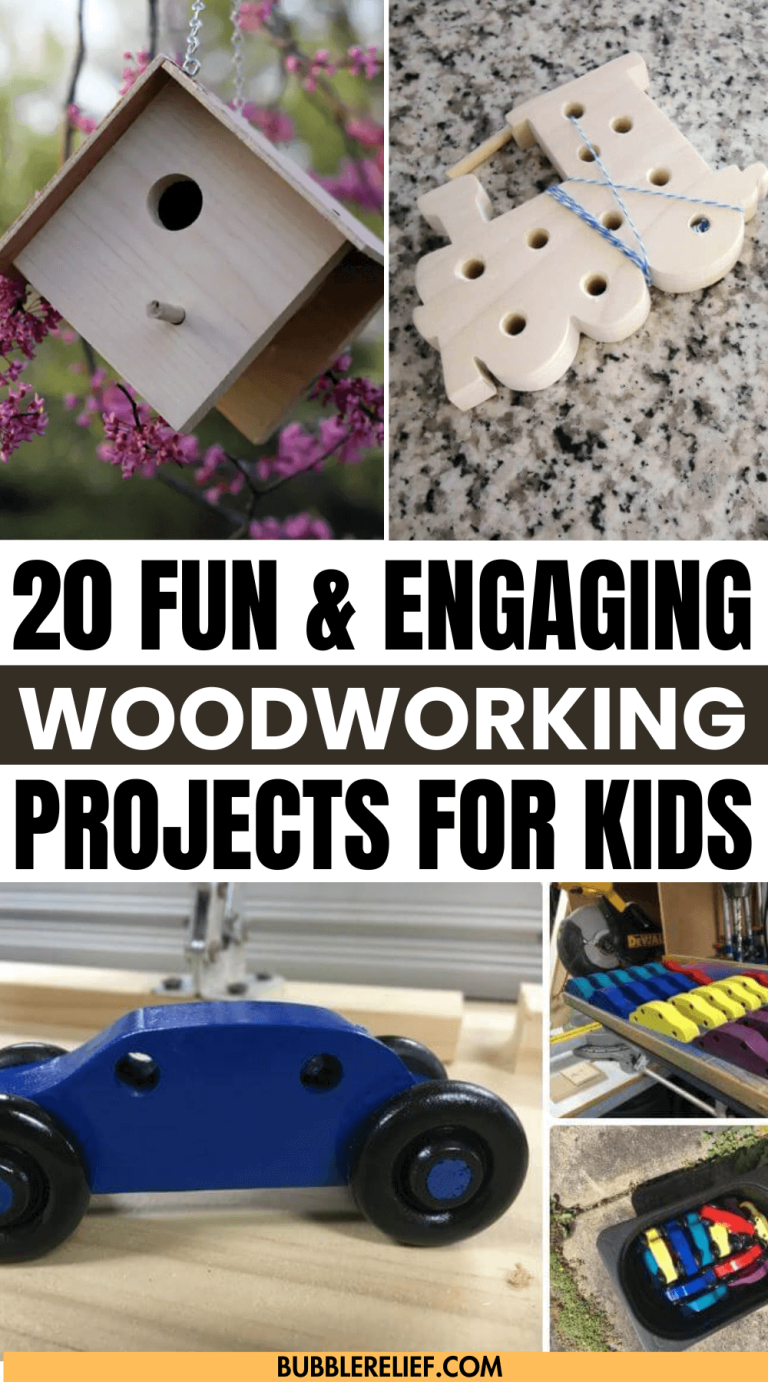 20 Fun and Engaging Woodworking Projects for Kids - Bubblerelief ...